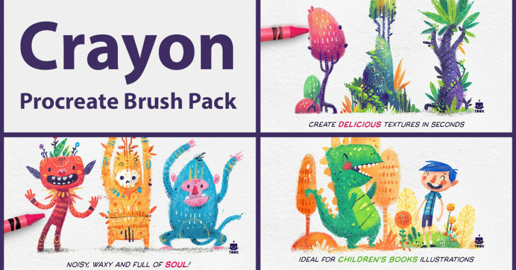 Crayon - Procreate Brush Pack – MasterBundles