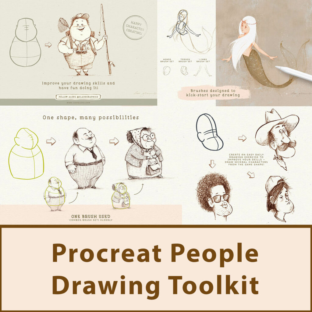 Procreate People Drawing Toolkit – MasterBundles