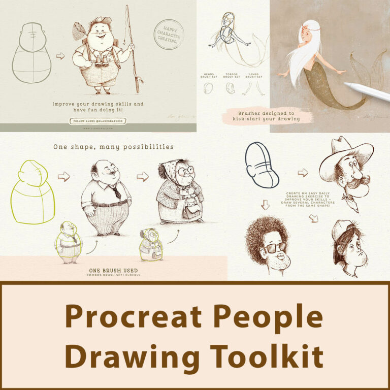 Procreate People Drawing Toolkit – MasterBundles