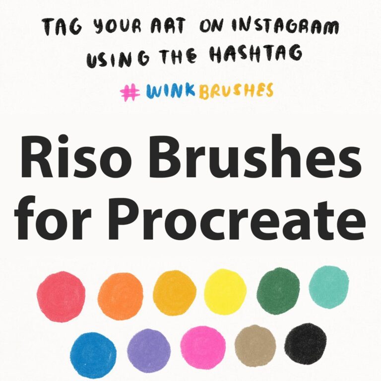 Riso Brushes for Procreate | Master Bundles