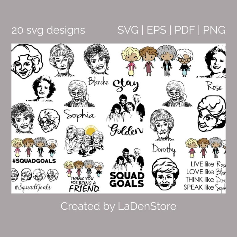 20 Golden Girls SVG Designs – MasterBundles