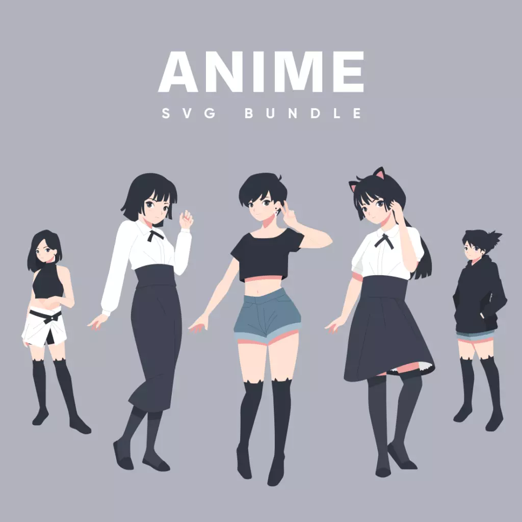 Anime SVG, Vector & Cutfile – MasterBundles