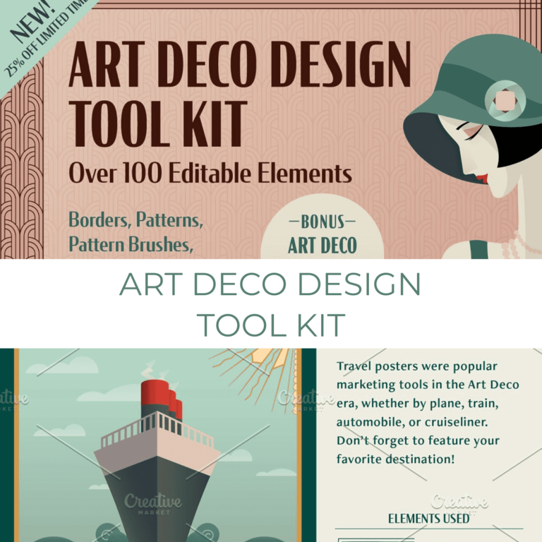 Art Deco Design Tool Kit – MasterBundles