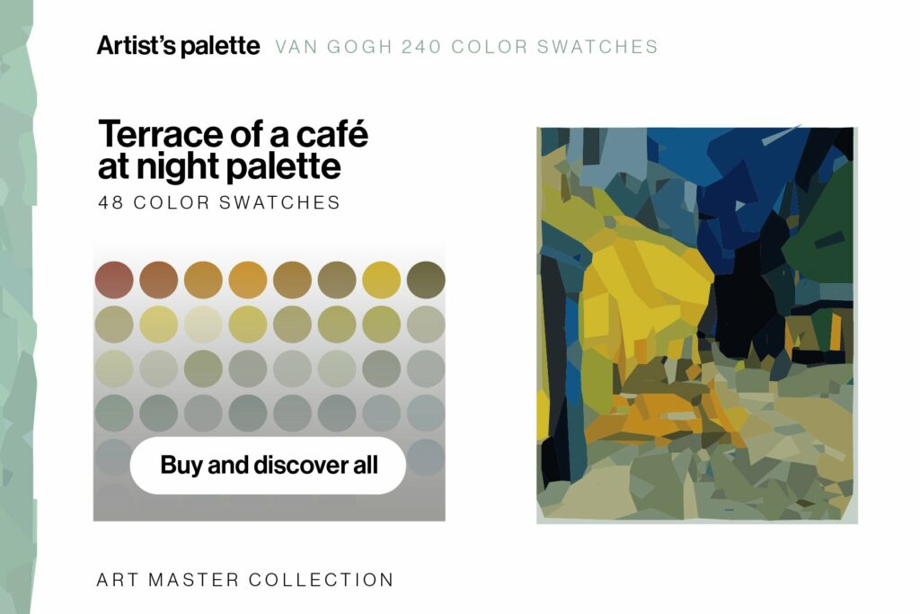 Van Gogh 240 Color Swatches Palette – MasterBundles
