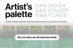 Van Gogh 240 Color Swatches Palette – MasterBundles