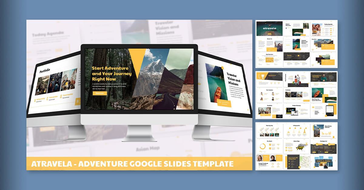 Atravela - Adventure Google Slides Template – MasterBundles
