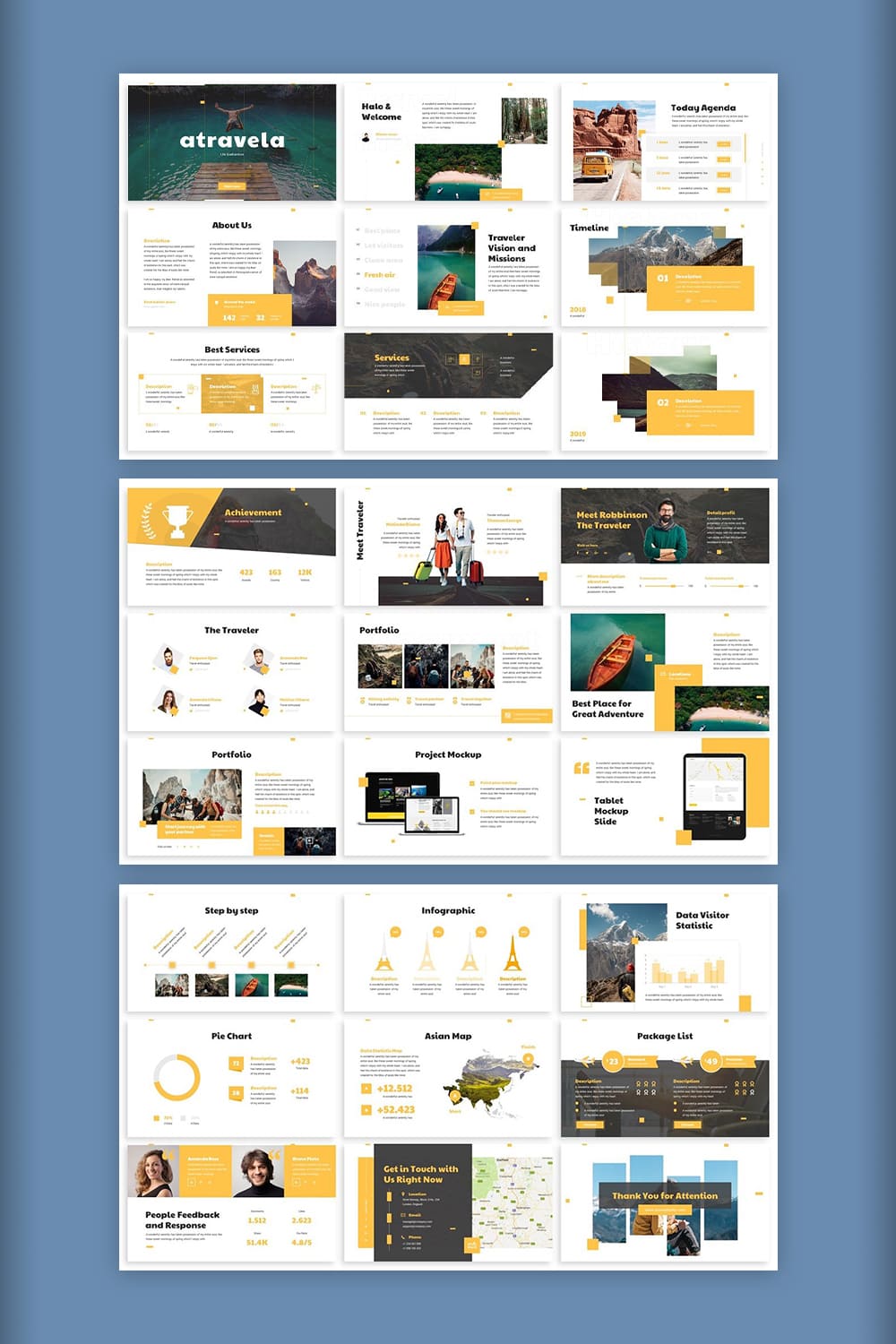 Atravela - Adventure Powerpoint Template – MasterBundles