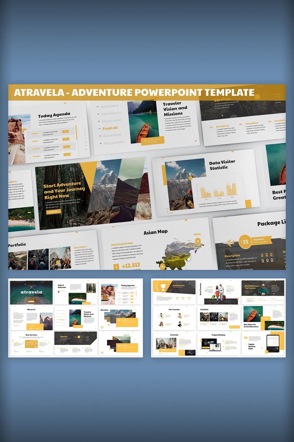 Atravela - Adventure Powerpoint Template – MasterBundles