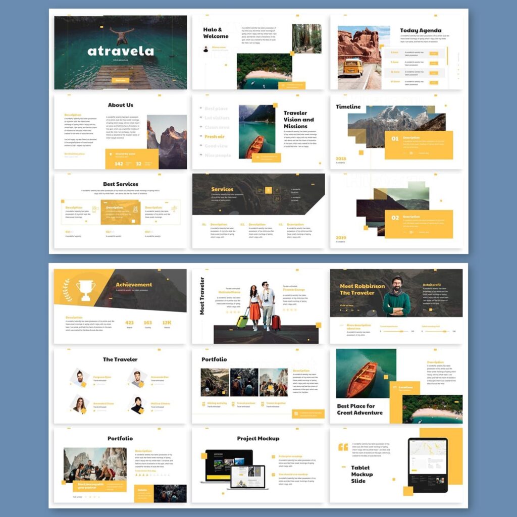 Atravela - Adventure Powerpoint Template – MasterBundles