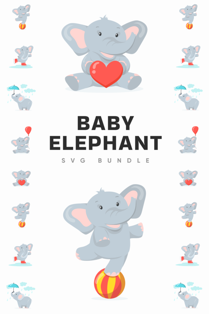 Baby Elephant SVG Files – MasterBundles