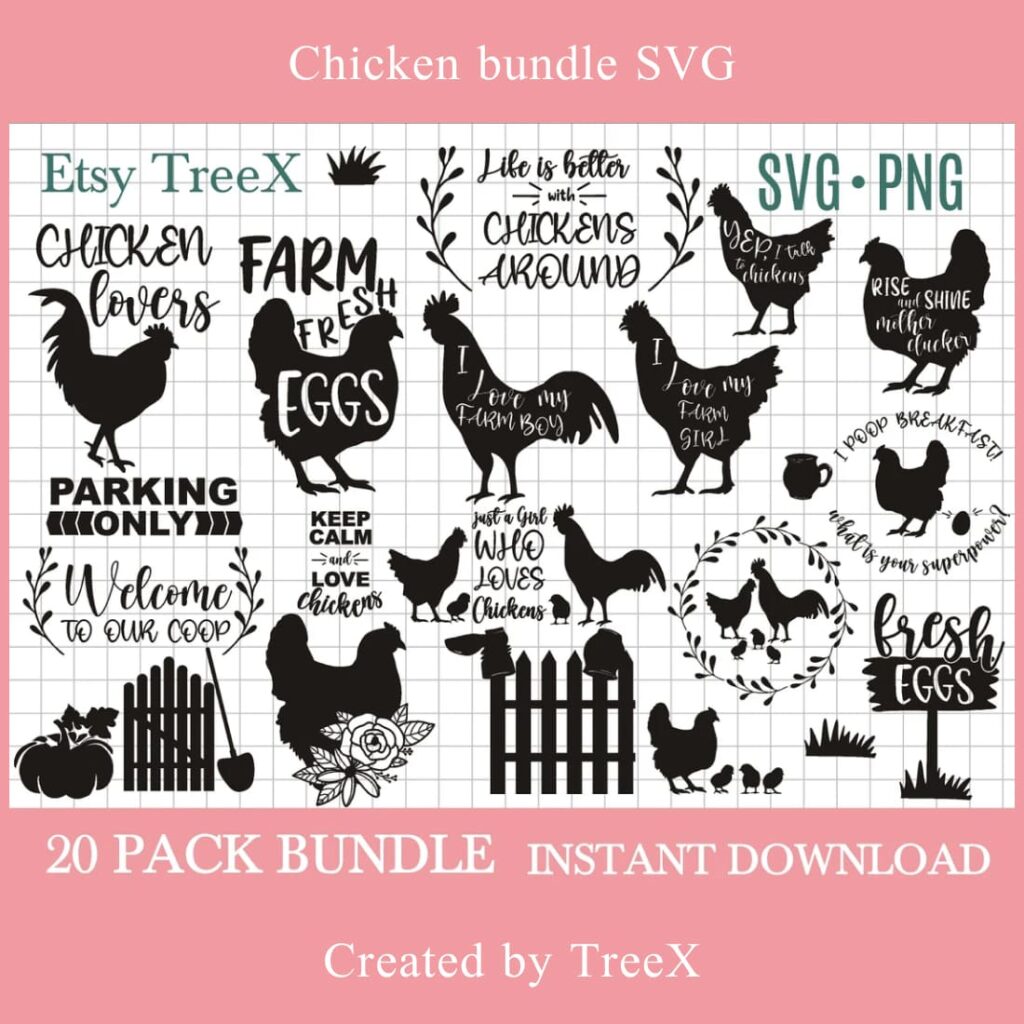 Chicken Bundle SVG – MasterBundles
