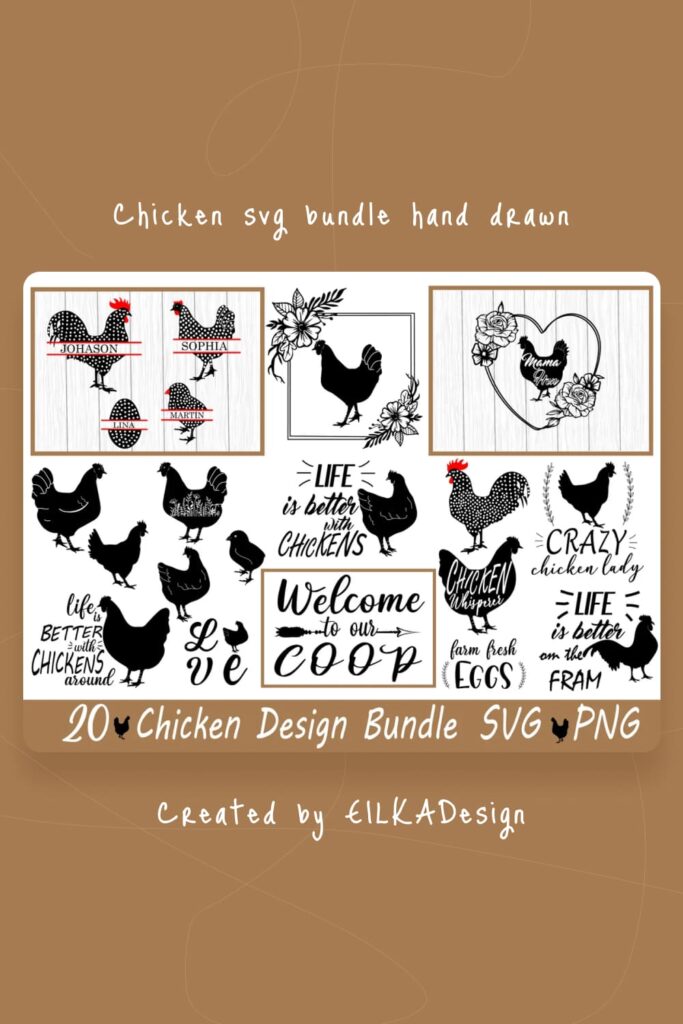 Chicken SVG Bundle - Hand Drawn – MasterBundles