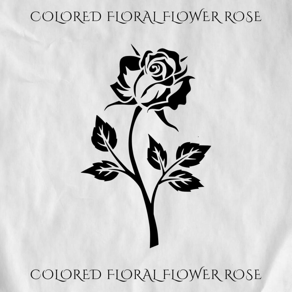 Free Colored Floral Flower Rose SVG – MasterBundles