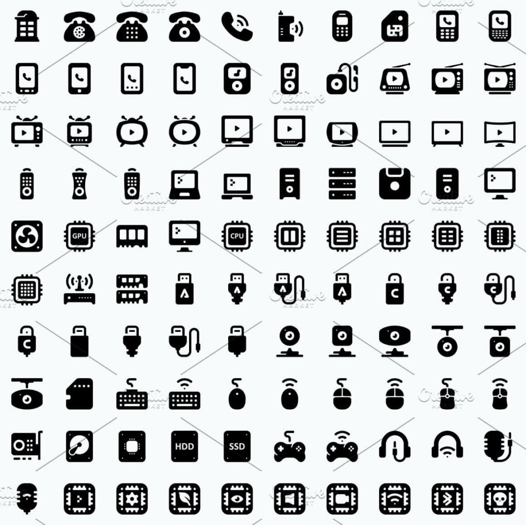 Roundies 2200 Solid Icons – MasterBundles
