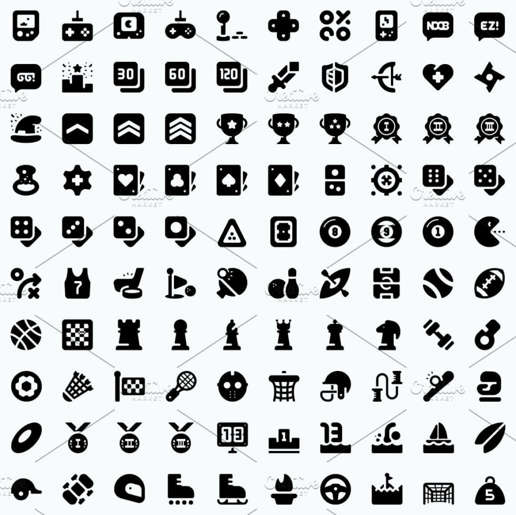 Roundies 2200 Solid Icons – MasterBundles