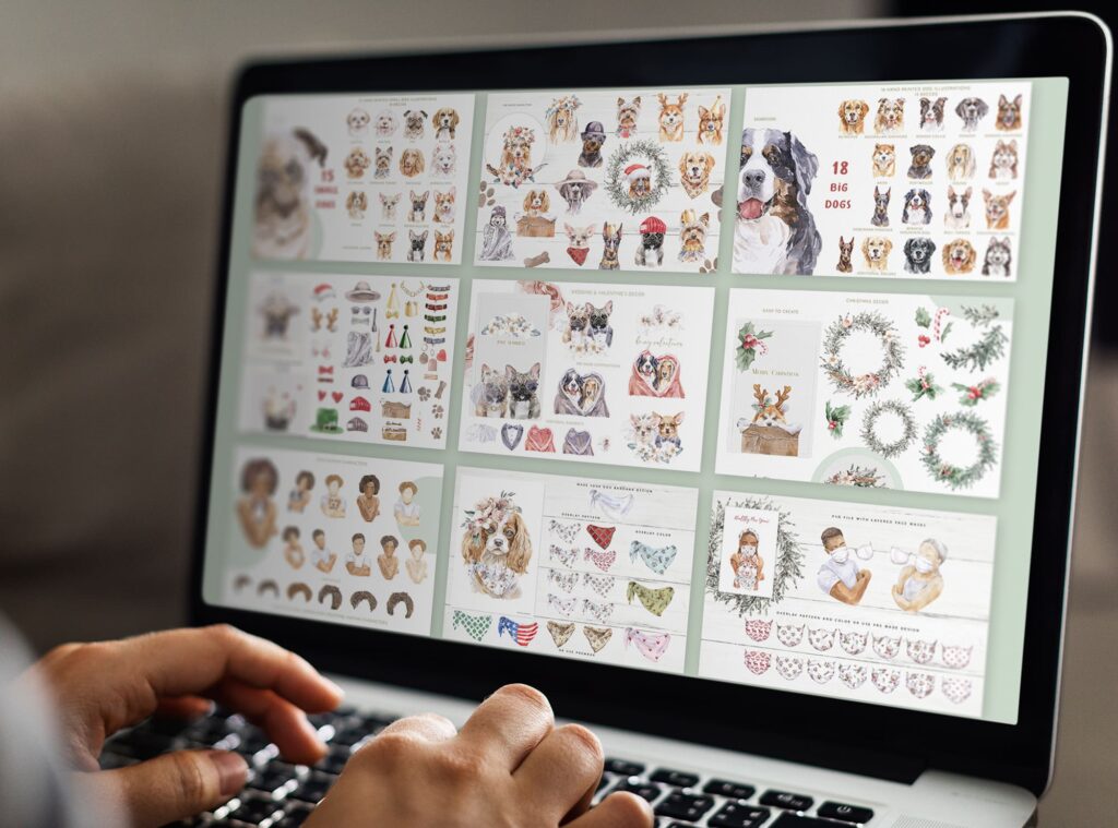 Dog Family Character Creator Clipart – MasterBundles