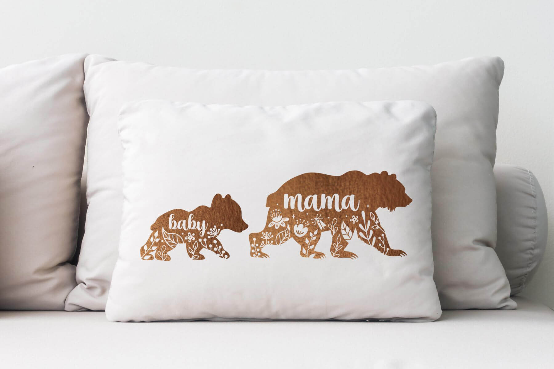 Mama Bear SVG Family Silhouette – MasterBundles