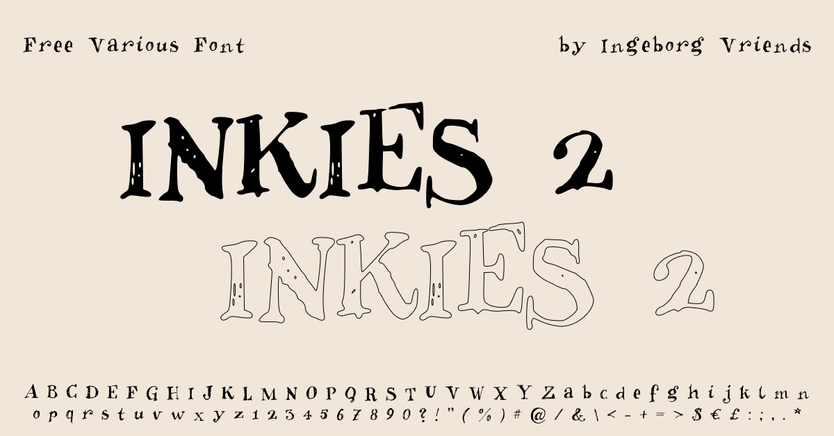 Inkies Ink Free Font – MasterBundles