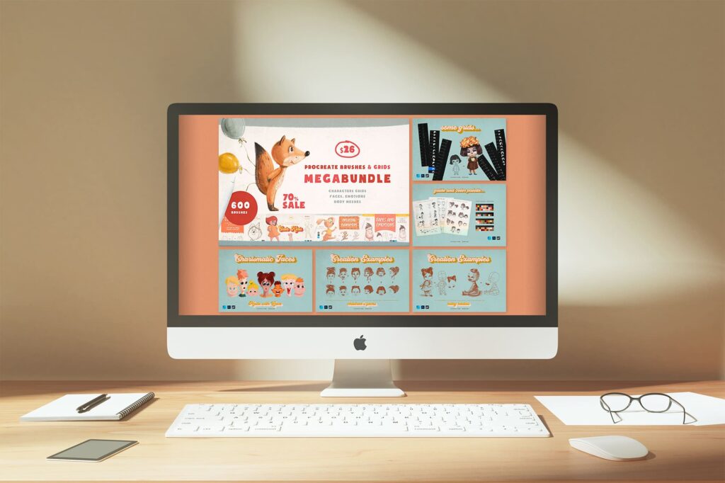 MEGABUNDLE Character Grids – MasterBundles