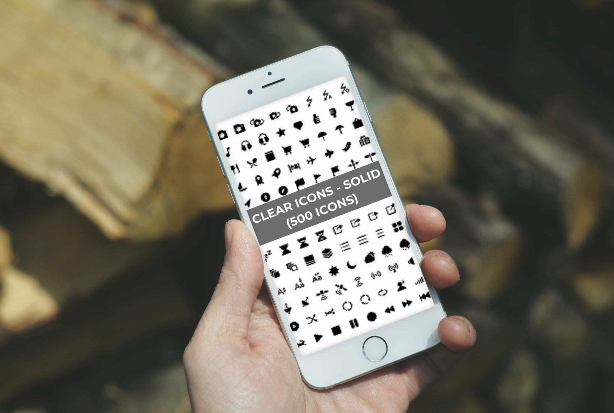 Clear Icons - Solid (500 Icons) – MasterBundles