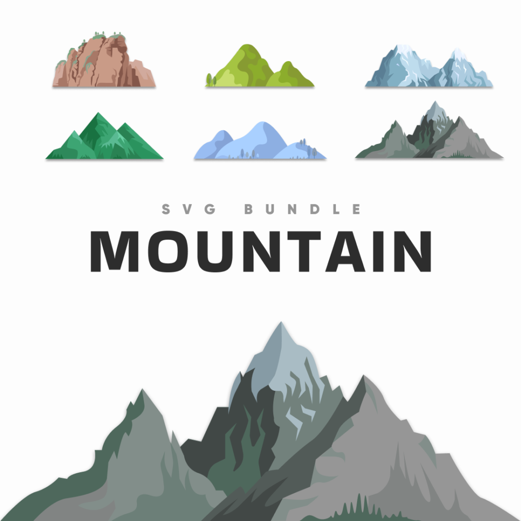 Mountain SVG Files Bundle – MasterBundles
