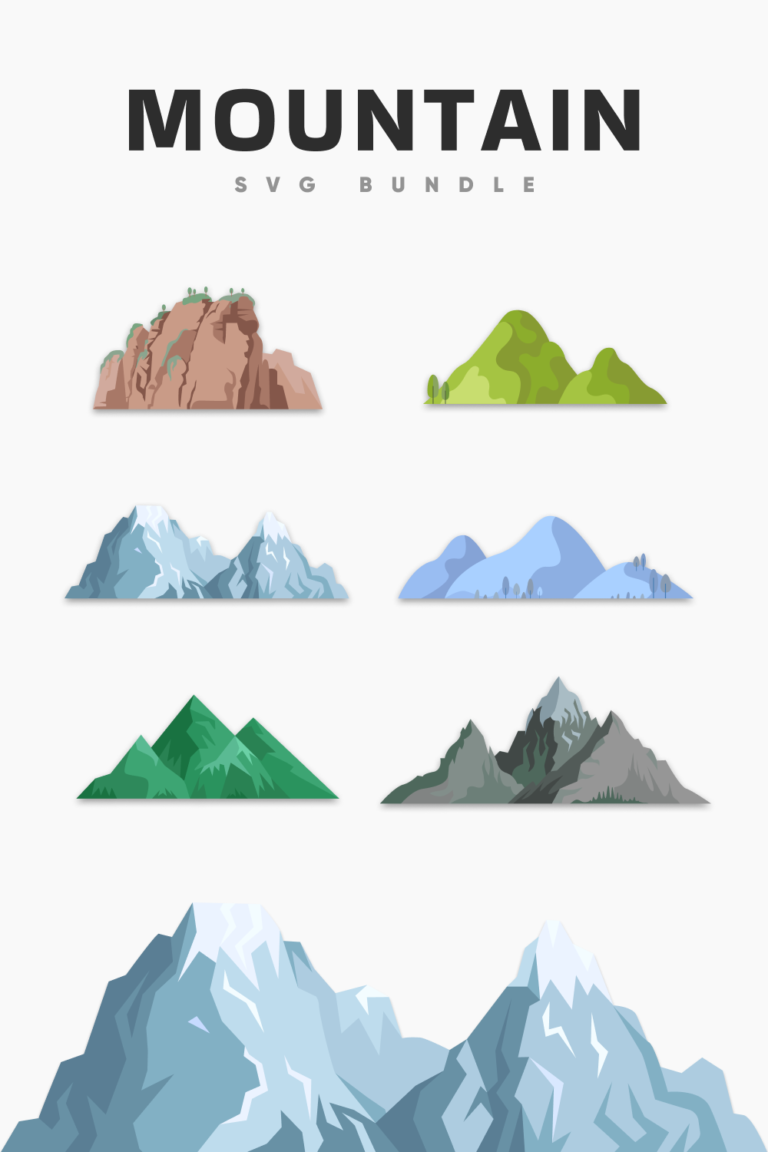 Mountain SVG Files Bundle – MasterBundles