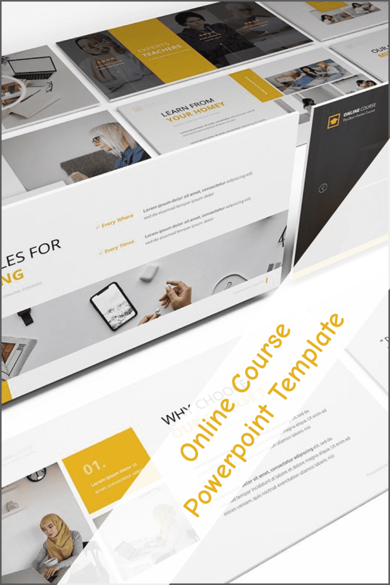 Online Course Powerpoint Template – MasterBundles