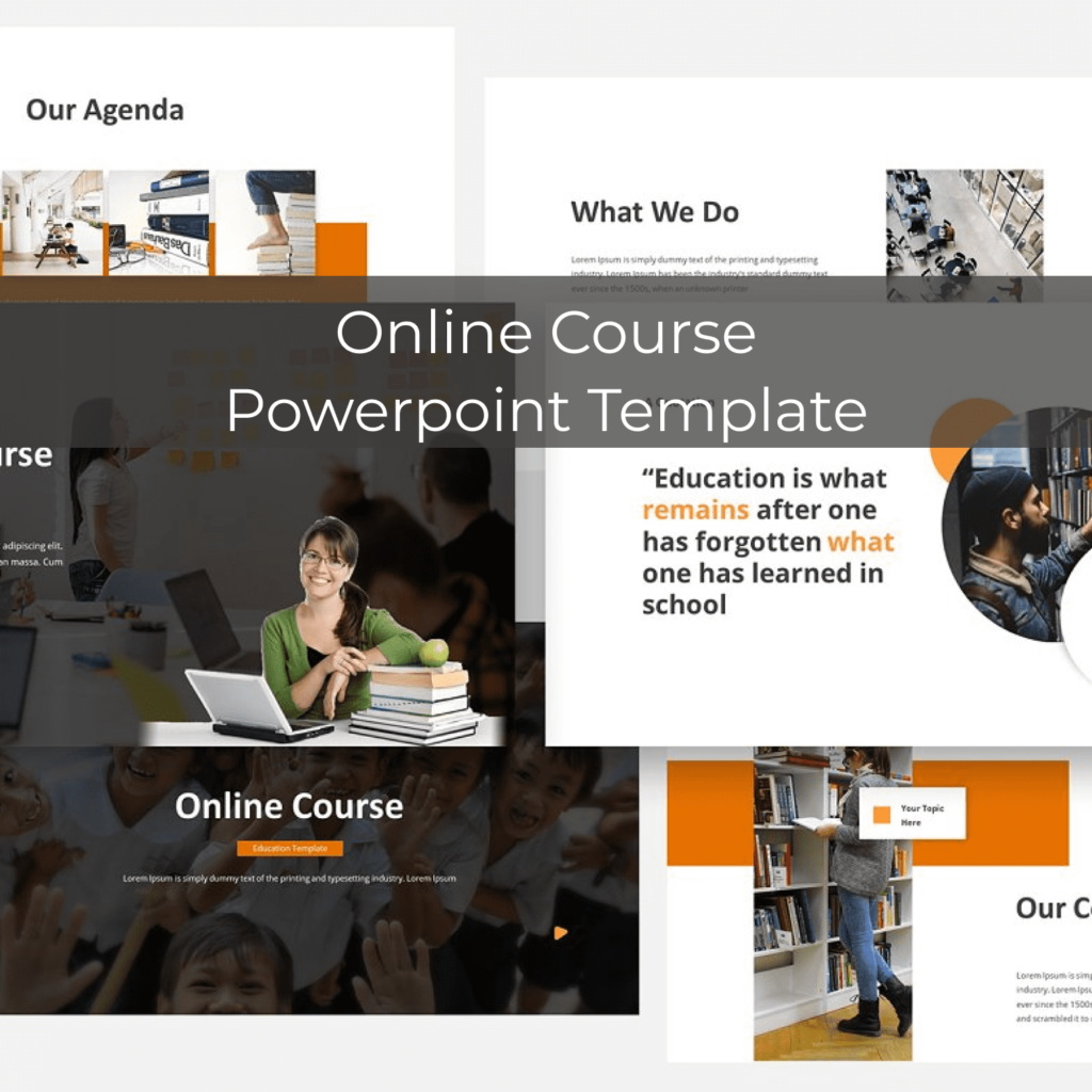 Online Course Powerpoint Template – MasterBundles