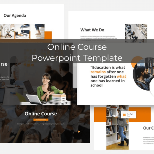 Online Course Powerpoint Template – MasterBundles
