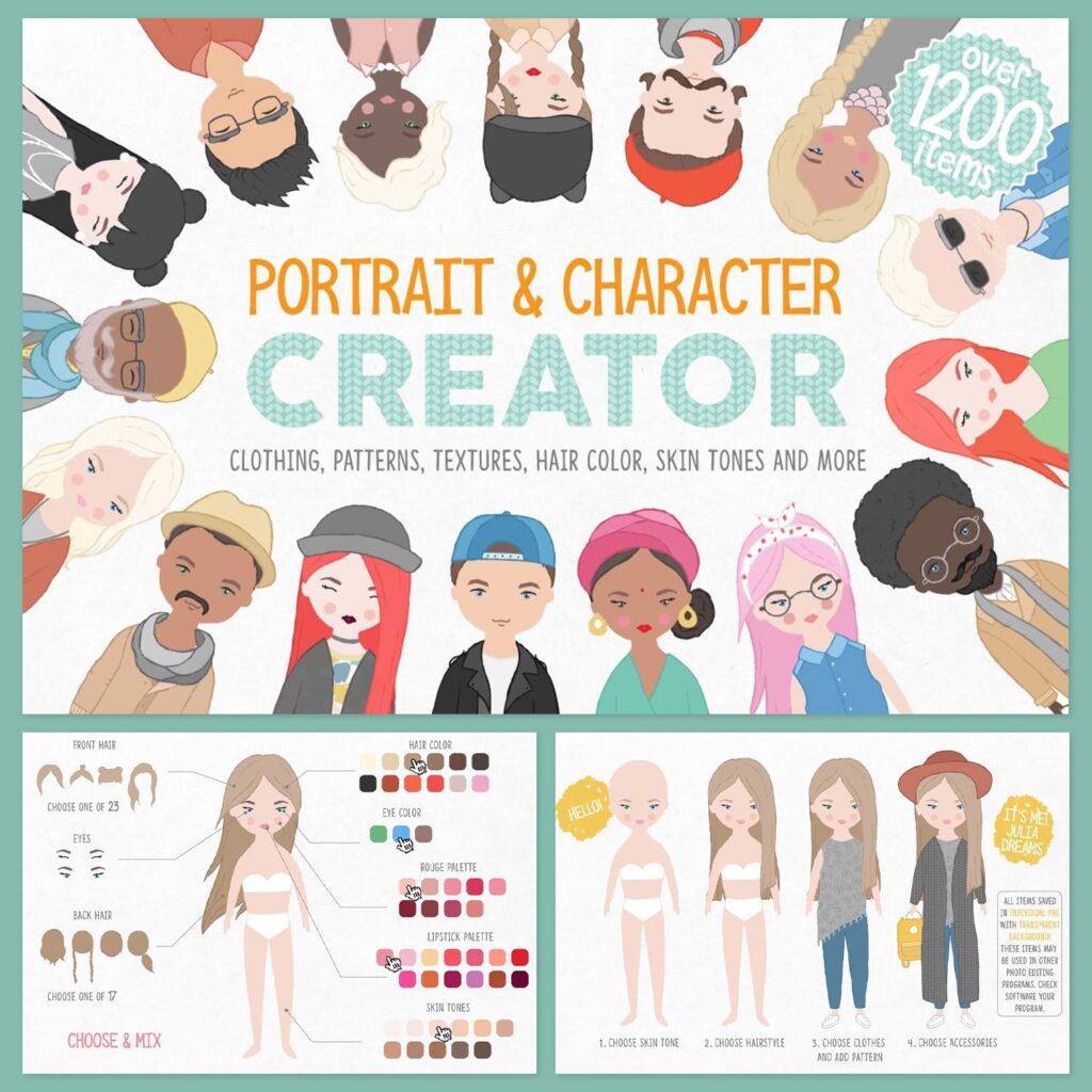 Portrait & Character Creator – MasterBundles