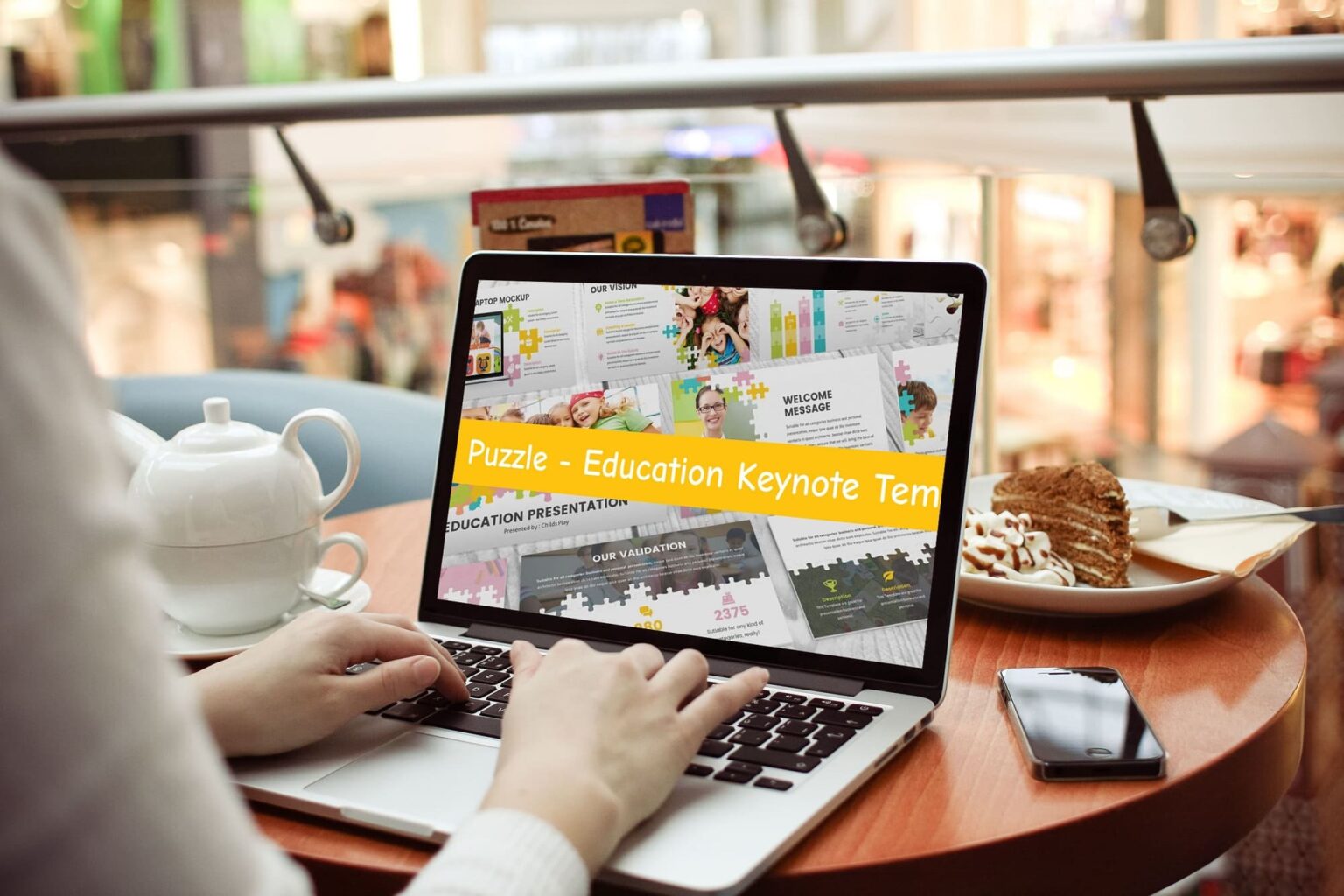 Puzzle - Education Keynote Template – MasterBundles
