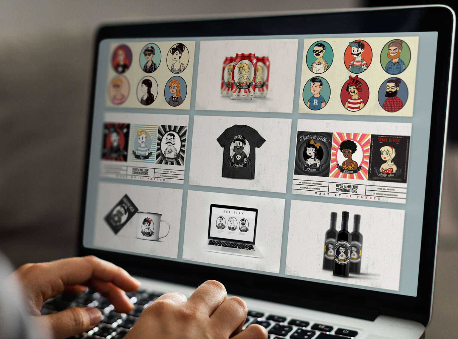 Retro Character Creator – MasterBundles