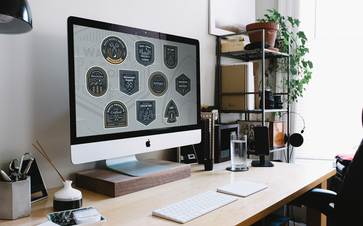 Rustic Line Art Badges – MasterBundles