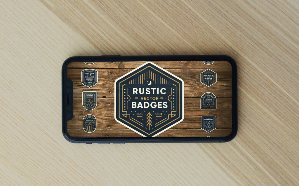 Rustic Line Art Badges – MasterBundles