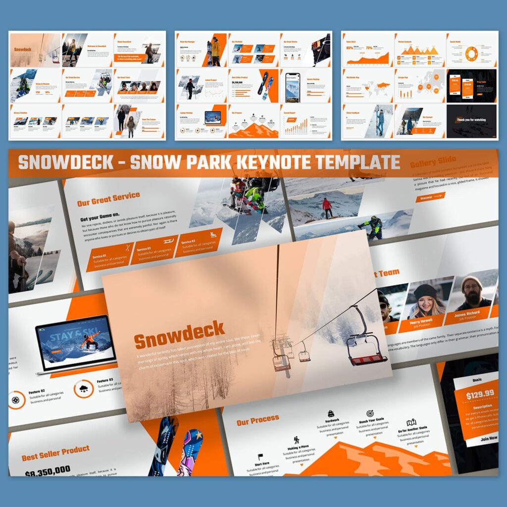 Snowboard Keynote Template – MasterBundles
