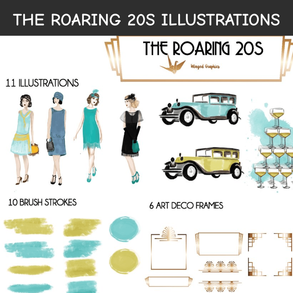 The Roaring 20s illustrations – MasterBundles