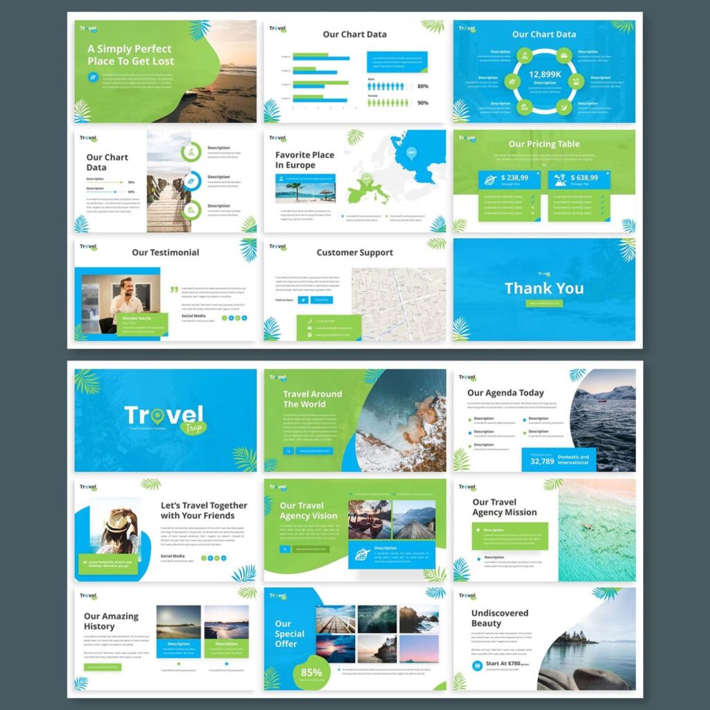 Trap - Travel Powerpoint Template – MasterBundles
