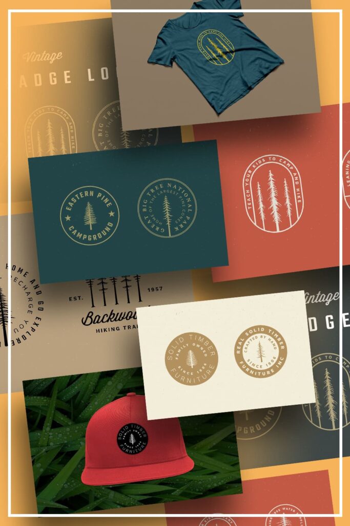 Vintage Tree Badge Logos – MasterBundles