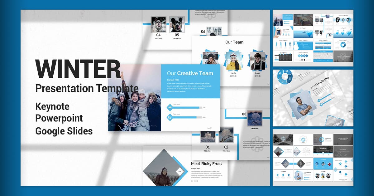 Winter Presentation Template – MasterBundles