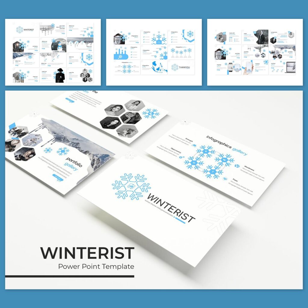 Hello Winter Powerpoint Template | Master Bundles