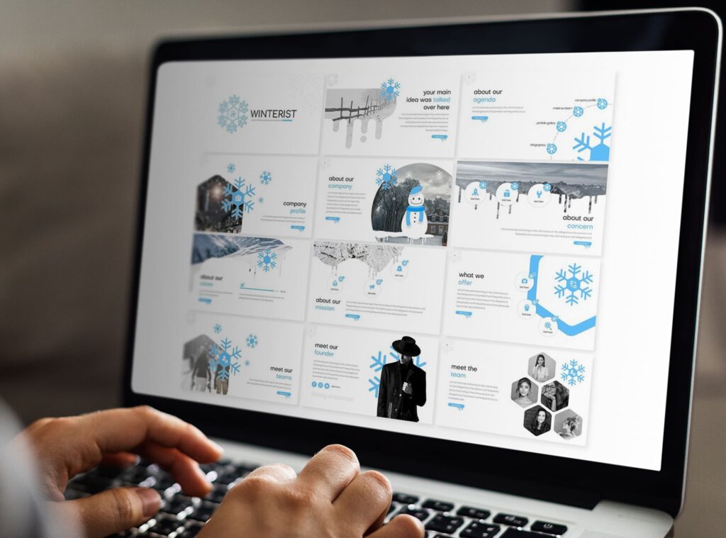Winterist Power Point Template – MasterBundles