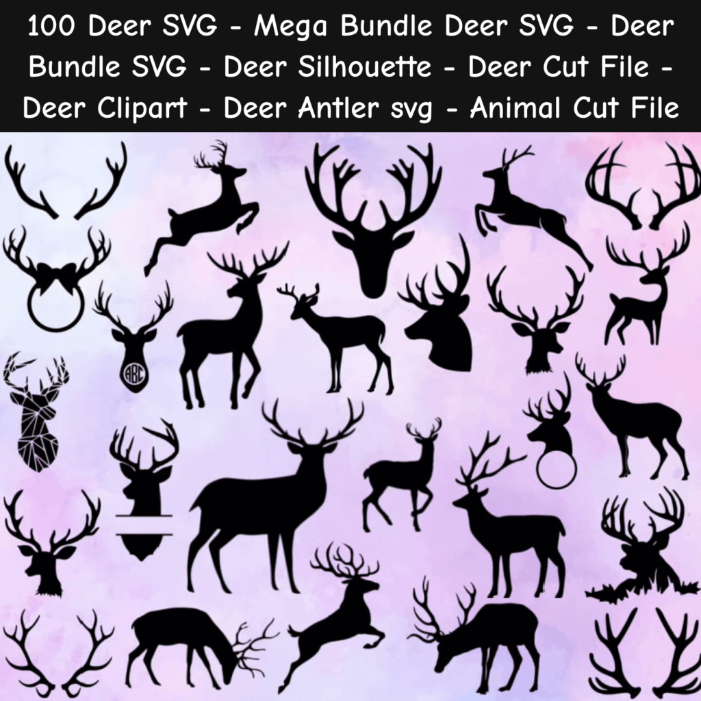 100 Deer SVG Mega Bundle – MasterBundles