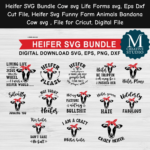 Heifer Bundle SVG & Cow Bundle - MasterBundles