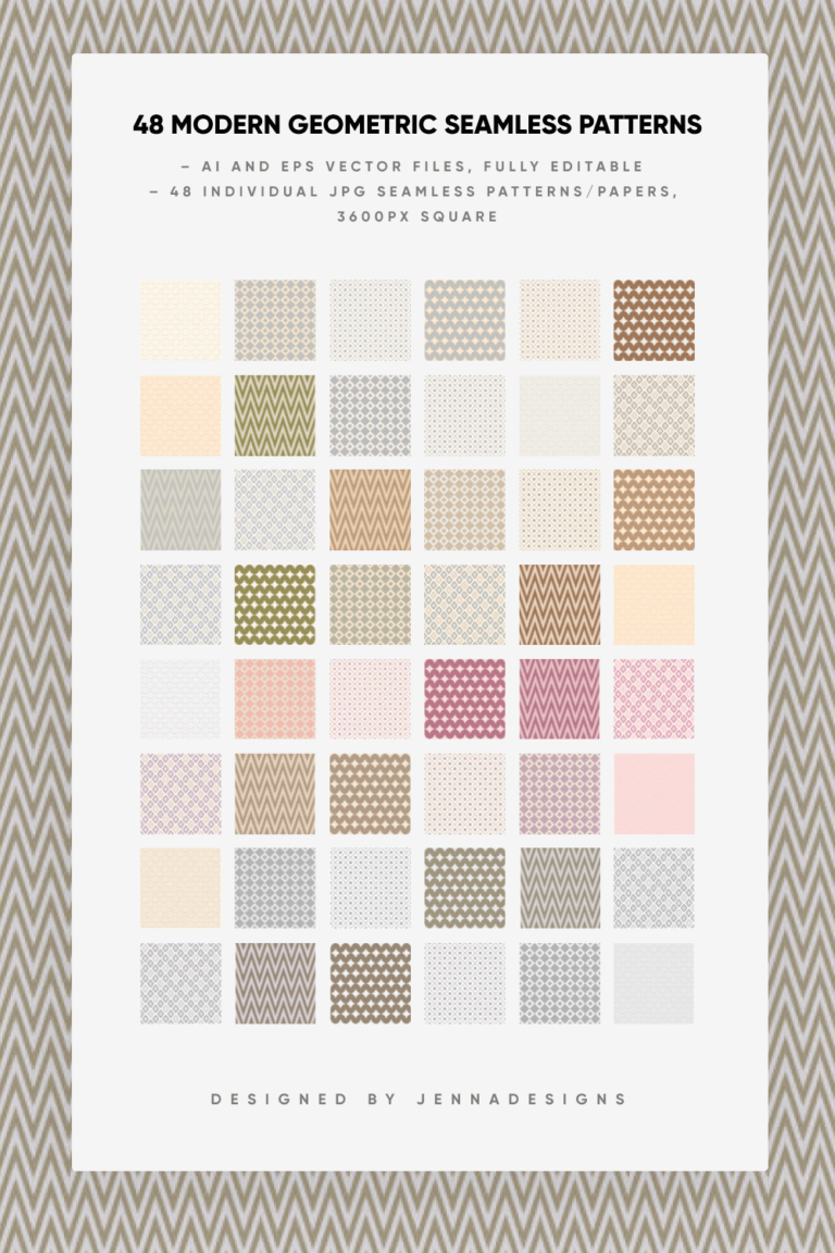 48 Modern Geometric Seamless Patterns – MasterBundles