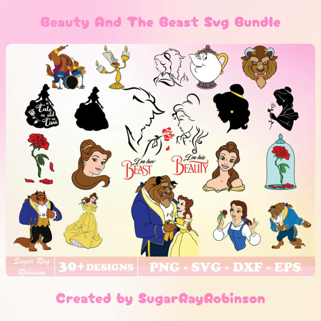 Beauty And The Beast SVG Bundle – MasterBundles