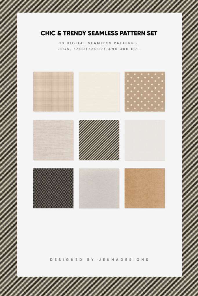 Chic & Trendy Seamless Pattern Set – MasterBundles