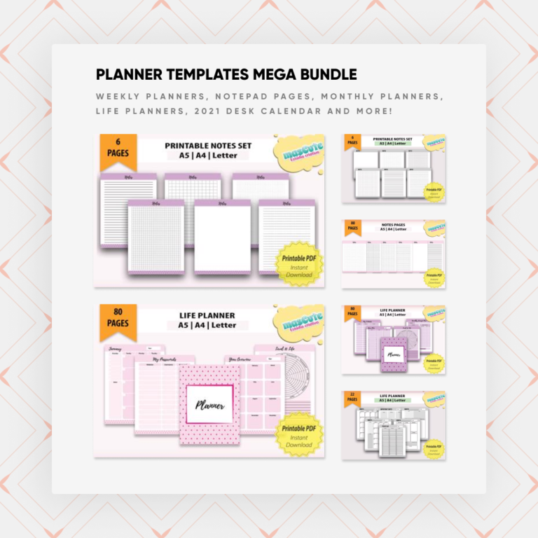 Planner Templates Mega Bundle – MasterBundles