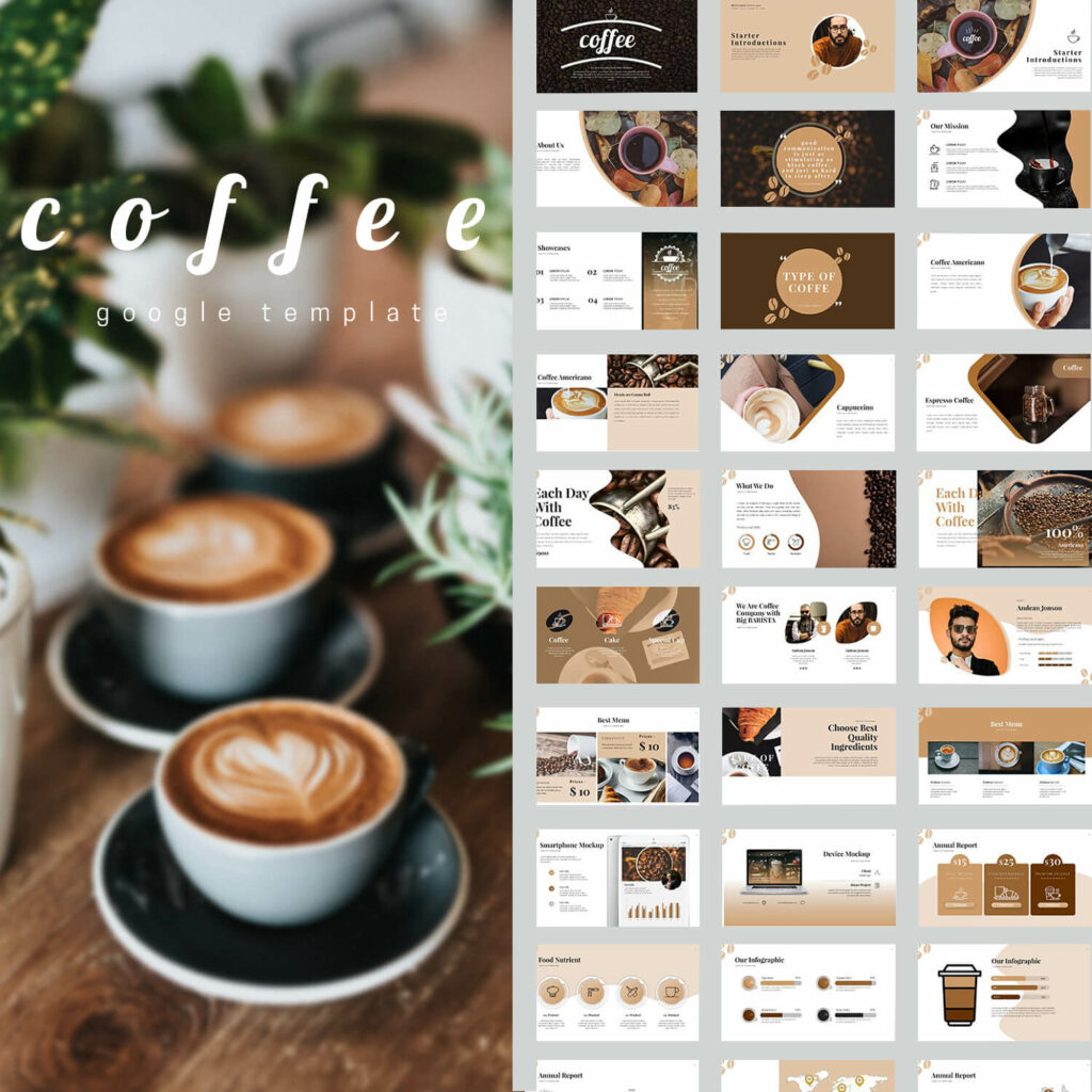 Coffee Google Slide Template – MasterBundles