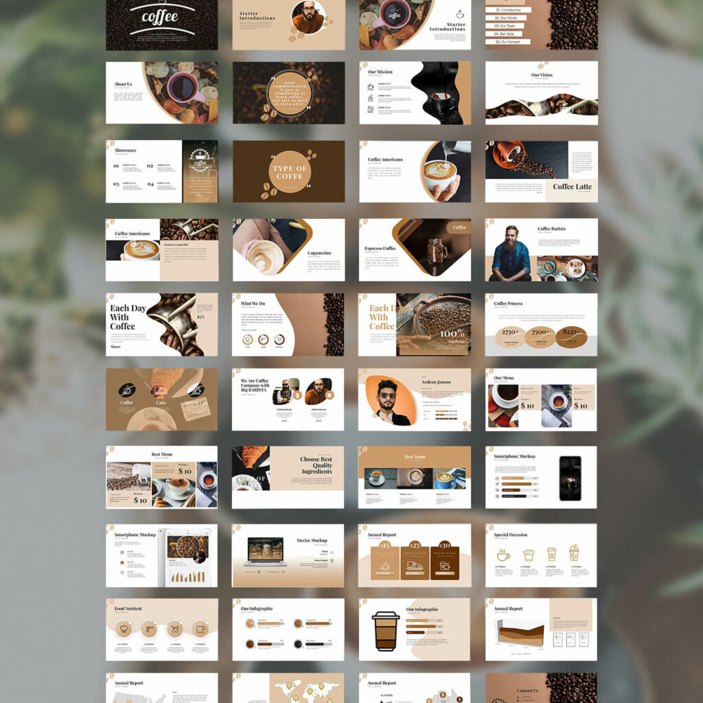 Coffee Google Slide Template – MasterBundles
