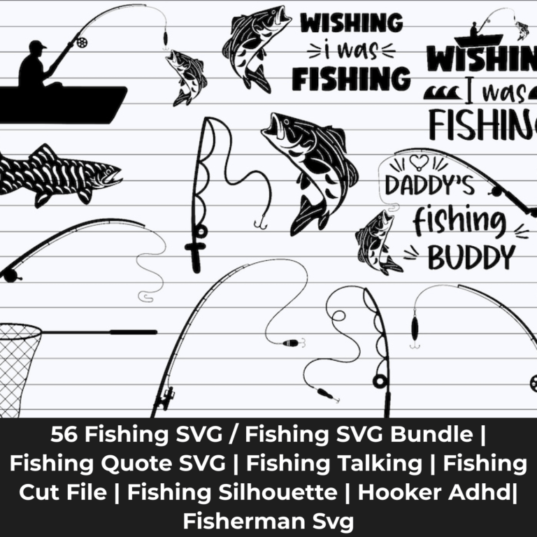 56 Fishing SVG, Fisherman SVG – MasterBundles